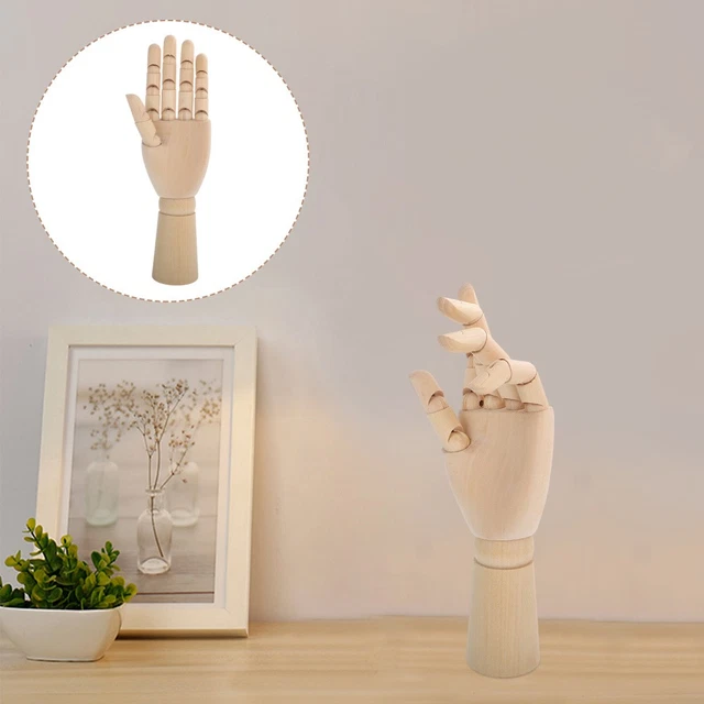 WOODEN JOINTS HAND Model Comic Sketching Hand Prop Drawing Hand Model ...