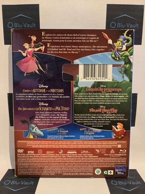 THE ADVENTURES OF Ichabod and Mr. Toad/ Fun & Fancy Free - Blu Ray ...