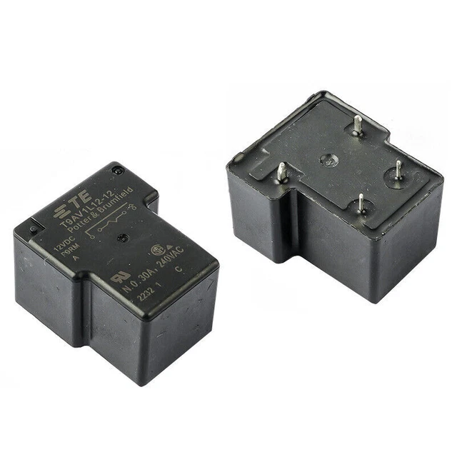 10PCS TYCO T9AV1L12-12 12VDC Power Relay 4Pins 30A SPST EUR 25,55 ...