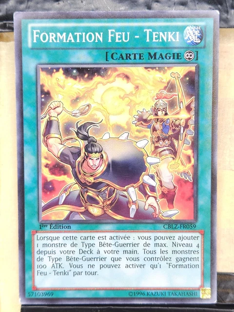 CARTE YU-GI-OH! FORMATION Feu - Tenki -- cblz-fr059 EUR 1,56 - PicClick FR