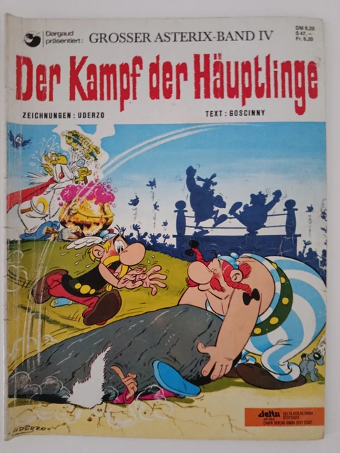 ASTERIX VOLUME 4 La Battaglia dei Capi Delta/Ehapa Editore 1985 Fumetto ...