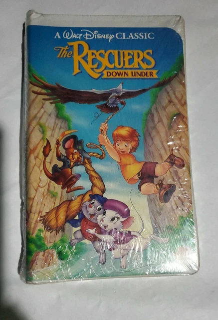 THE RESCUERS DOWN Under (VHS, 1991) Black Diamond The Classics Edition ...