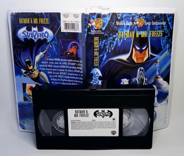 BATMAN AND MR. Freeze Subzero VHS Clamshell DC Comics 1998 $9.00 ...