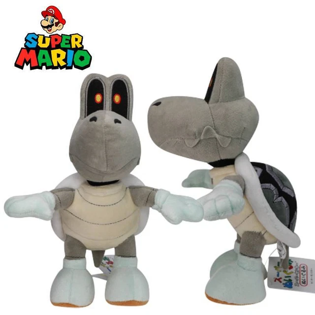 SUPER DRY MARIO Bones Turtle Stand Plush Toy Stuffed Doll Collection ...