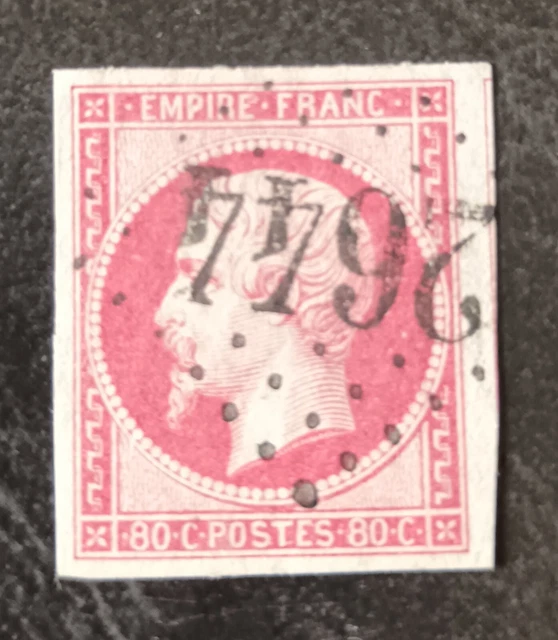 1ER CHOIX! NAPOLEON N°17B Oblitere Losange Gros Chiffres 2644 Sans ...