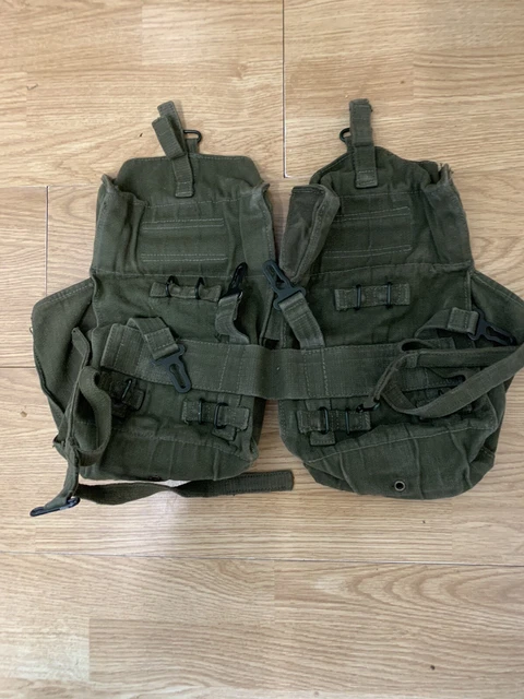 BRITISH MILITARY ISSUE Olive Green 58 Pattern Webbing Kidney Pouch ...