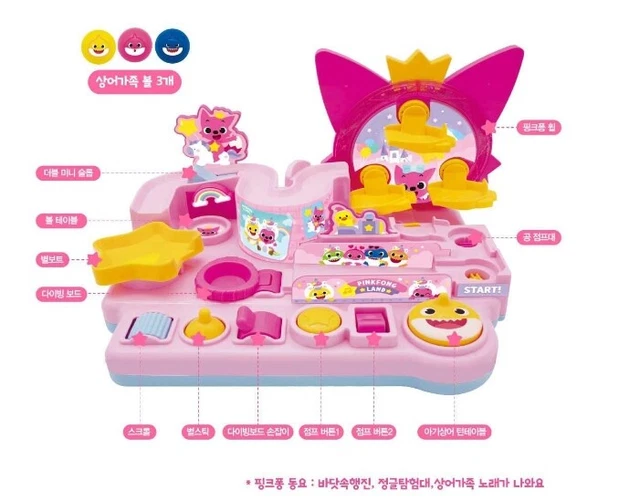 PINKFONG BABY SHARK Family Land Melody Play Land Toy LED Light Korean ...