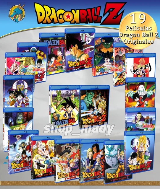 PAQ. 19 MOVIES Dragon Ball Z Blu-ray (Latin Spanish Language) Region A ...