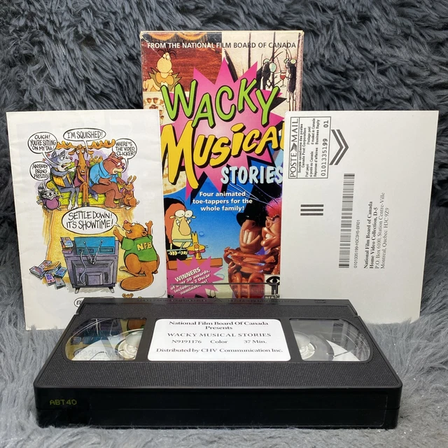 WACKY MUSICAL STORIES VHS Tape 1995 NFB Cordell Barker Canadian Cartoon ...