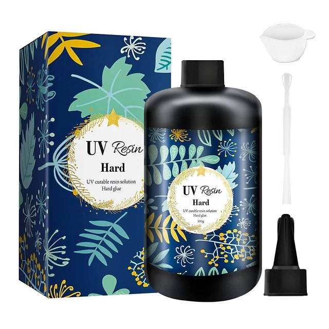 UV RESIN 500G Crystal Clear Hard Glue Ultraviolet Curing Epoxy For DIY ...