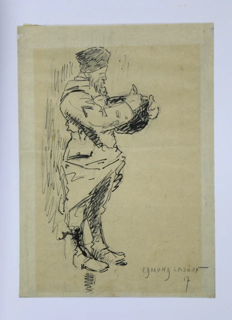 EDMOND LAJOUX (XIX-XX) soldat 1917 dessin Première Guerre mondiale militaria EUR 90,00 - PicClick FR