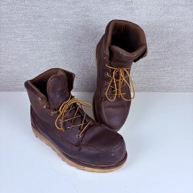 RED WING 2440 Heritage Moc Toe Work Boots Mens 9.5 D Brown Vibram No ...
