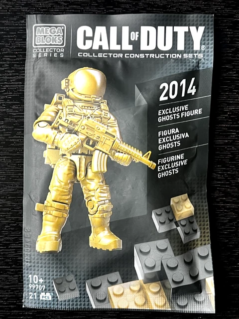MEGA BLOKS CALL Of Duty - Exclusive Collectors Ghost Figure Gold 2014 ...
