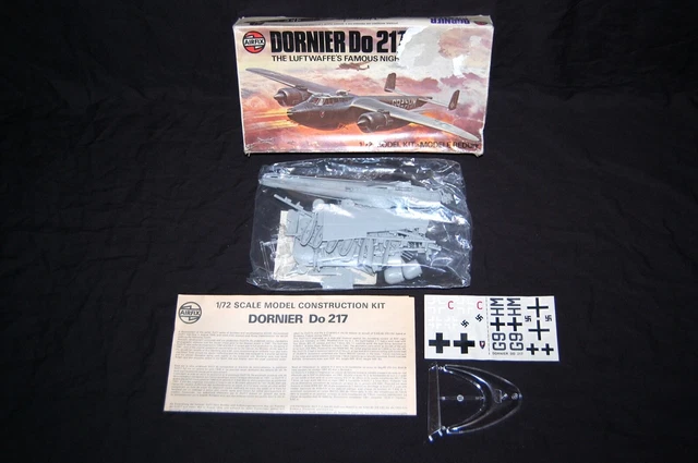 AIRFIX 1/72 SCALE Dornier Do 217 E-2/J-1 Model Kit 1978 Release $17.46 ...