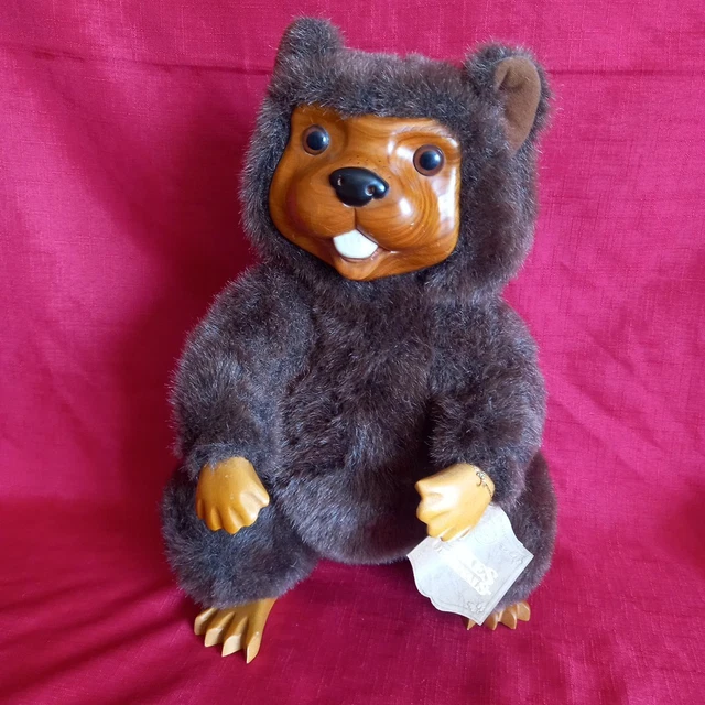 STUNNING VINTAGE 'RAIKES Original' Beaver Soft Toy, With Tag £20.00 ...