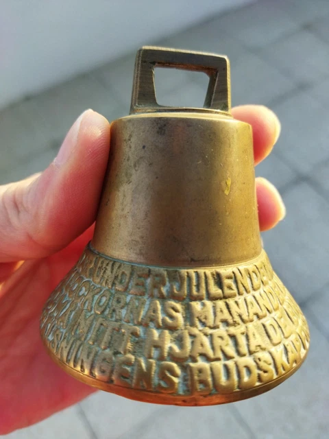 ANCIENNE PETITE CLOCHE sonnaille en bronze FRIDFULL JUL EUR 30,00 ...