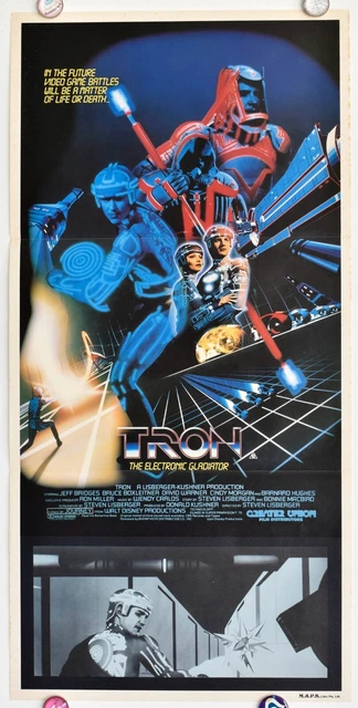 TRON ORIGINAL 1982 Australian cinema daybill movie poster RARE EUR 189 ...