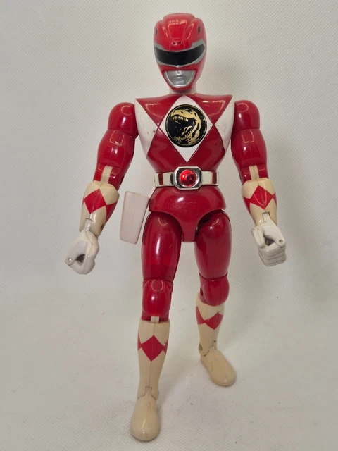 FIGURINES VINTAGE BANDAI 1994 Mighty Morphin Power Rangers Rouge 20 cm ...