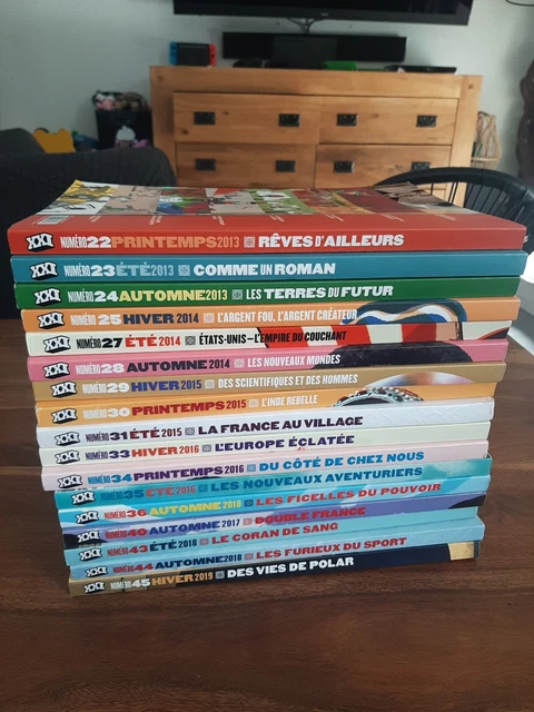 LOT DE 17 magazines XXI année printemps 2013 à hiver 2019 - manque 7 ...