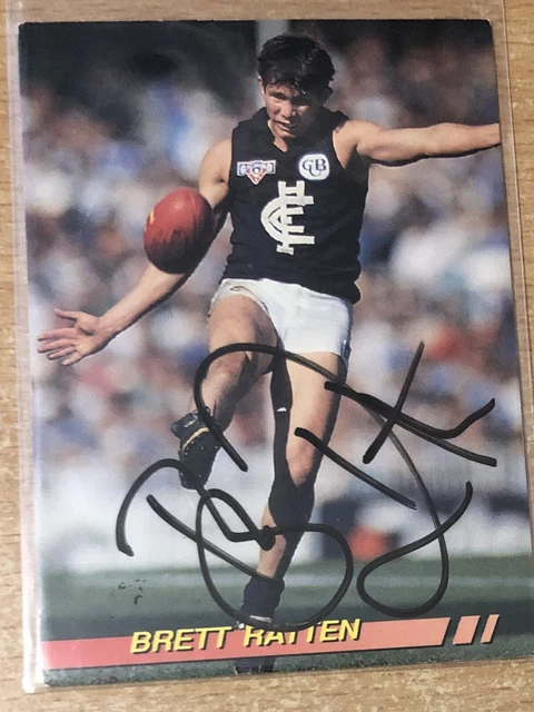 AFL SELECT 1994 #30 Carlton Brett Ratten Signed Card $7.50 - PicClick AU