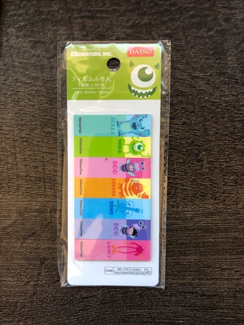 DAISO MONSTERS, INC Disney Pixar Film Sticky Notes & Pencil Case £13.55 ...