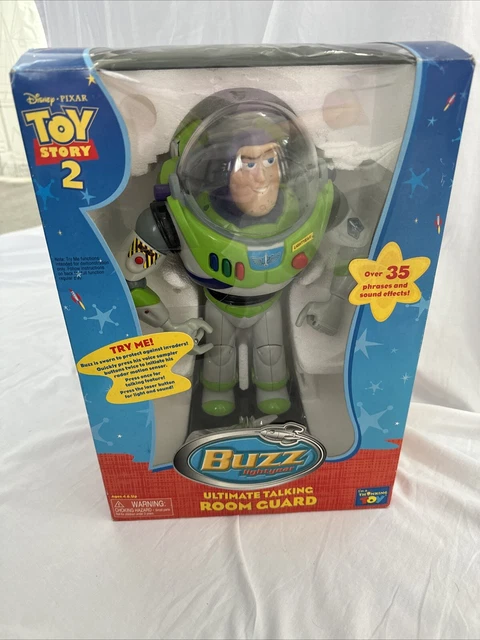 DISNEY PIXAR TOY Story 2 Talking Buzz Lightyear Room Guard In Working ...