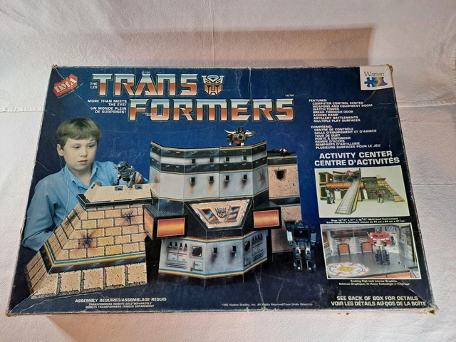 TRANSFORMERS ACTIVITY CENTER Playset Bi-Lingual Warren 1985 Incomplete ...
