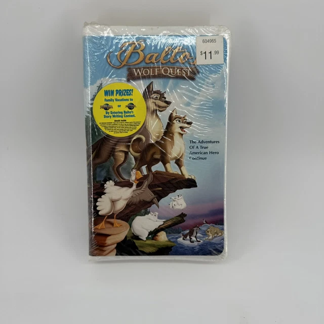 VINTAGE BALTO II Wolf Quest (VHS 2000, Mark Hamill) Clamshell Case ...