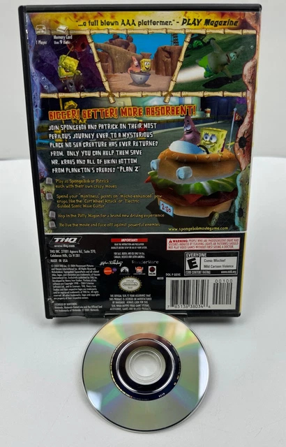 SPONGEBOB SQUAREPANTS MOVIE (Nintendo GameCube, 2004) *Mint Disc* $14. ...