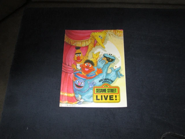 VINTAGE SESAME STREET Live Program & Activity Book,1980 £6.64 - PicClick UK