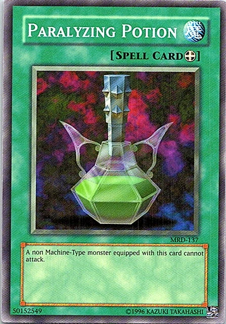 POTION PARALYSANTE MRD-137 Yu-Gi-Oh ! Jeu de cartes lumière illimité ...