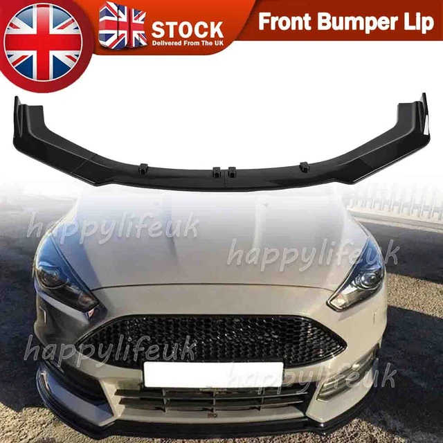FOR FORD FOCUS RS ST Front Bumper Lip Body Splitter Spoiler Chin Glossy ...