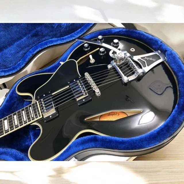 EPIPHONE ES355 SHINICHI Ubukata Signature Hollow Body Guitar, Grover ...