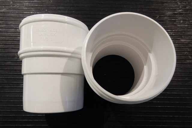 1 X MARSHALL Tufflex RWS1WH Round Downpipe Pipe Socket £2.00 - PicClick UK