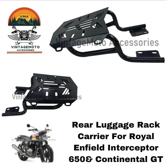 REAR LUGGAGE RACK Carrier For Royal Enfield Interceptor 650 ...
