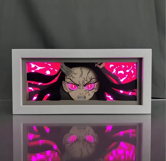 DEMON SLAYER NEZUKO Kamado Demon Form LED Light Box Anime Manga Gift £ ...