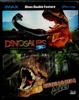 DINOS DOUBLE FEATURE (Blu-ray 3D) Dinosaurs Giants of Patagonia, Dinosaurs Alive EUR 11,51 ...