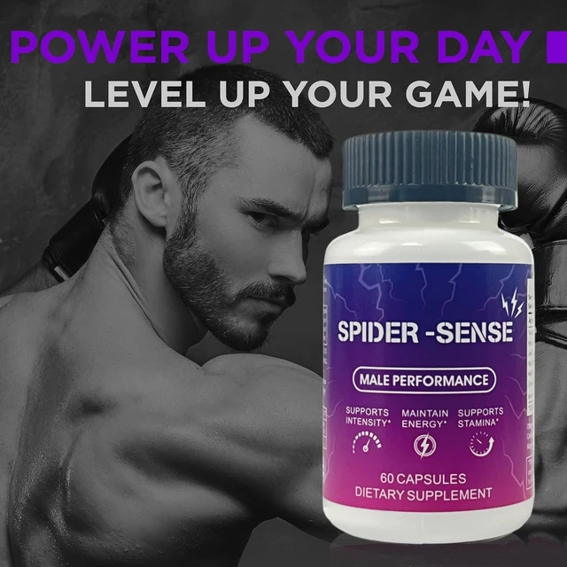 SPIDER SENSE MEN'S ED Pills - Boost Stamina & Performance (60 Caps) £13 ...