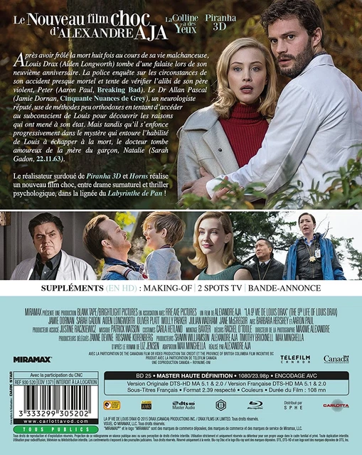 LA 9E VIE de Louis Drax (Blu-ray) Aiden Longworth Jamie Dornan ...