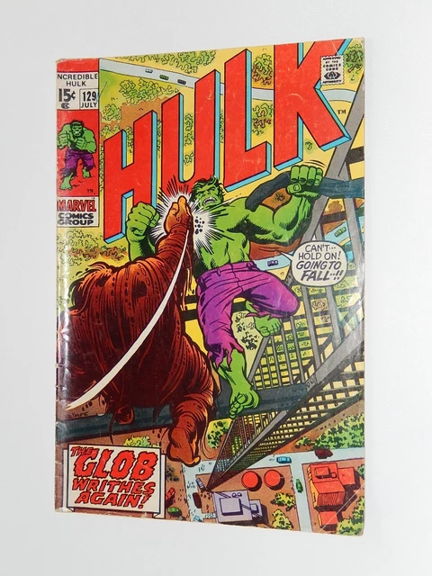 THE INCREDIBLE HULK #129 July 1970 Marvel Comics The GLOB $23.16 ...