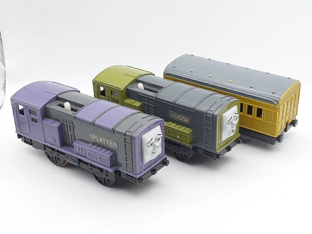 THOMAS TRACKMASTER DODGE & Splatter Motorised Trains - Working, See ...