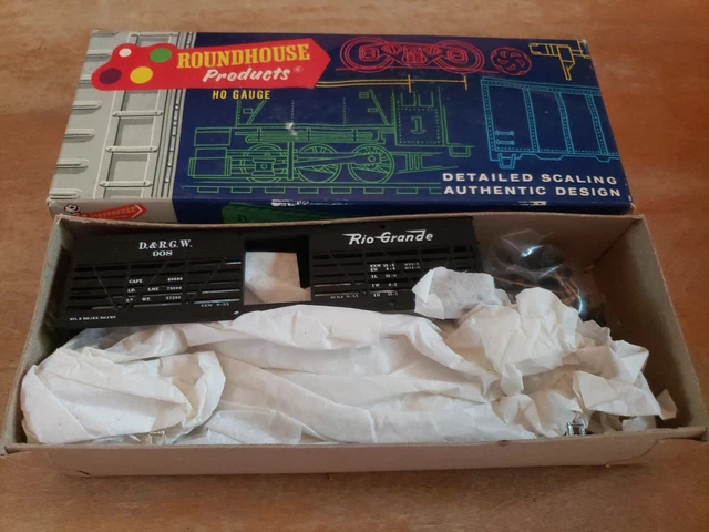 ROUNDHOUSE HO SCALE Old Timer Stock Car Kit 3261 D & RGW #1500 NEU in ...