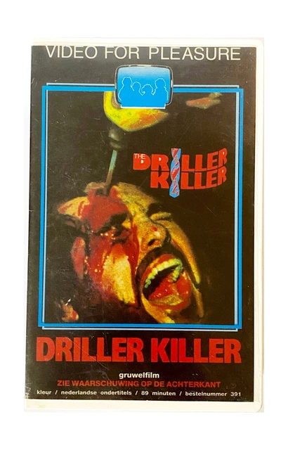 THE DRILLER KILLER (1979) VHS Dutch Big Box / Video For Pleasure / Abel ...