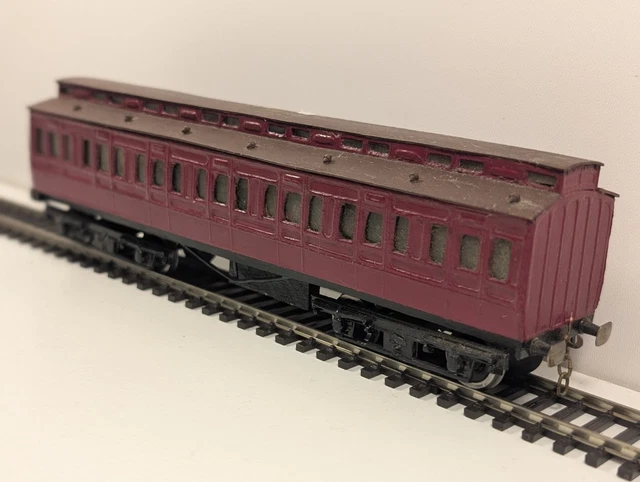 KITBUILT OO GAUGE Midland Railway Clerestory Brake 3rd Coach – Maroon ...