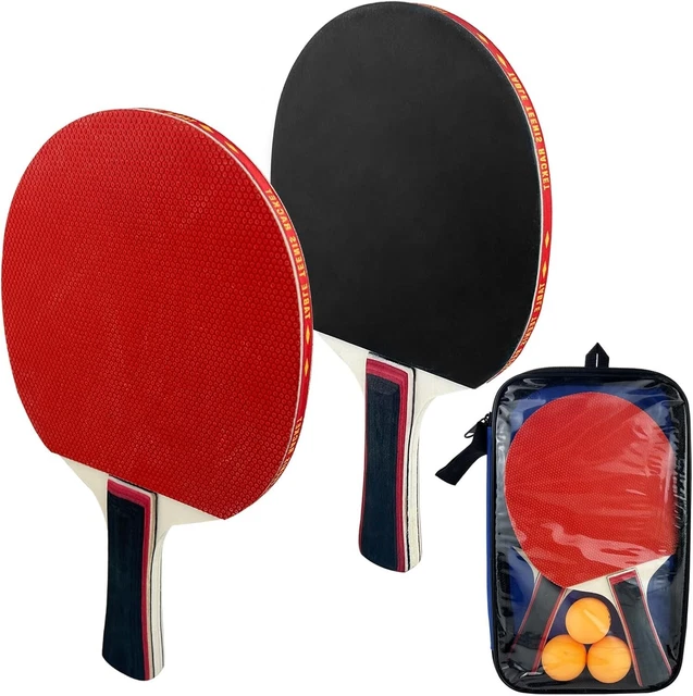 SET DA PING Pong Con 2 Racchette, 3 Palline, 1 Borsa Portatile, Set Da ...