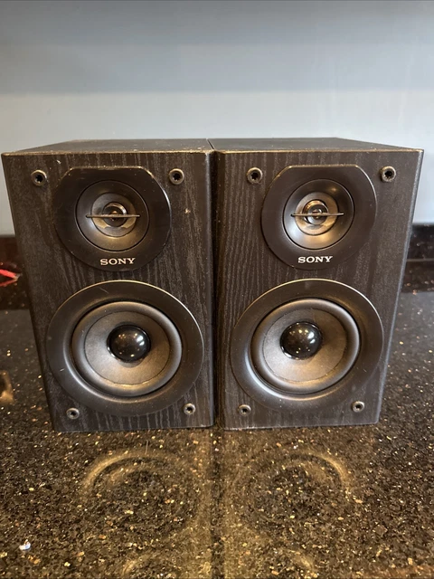 SONY SS-SBT100 BOOKSHELF Speakers - Black wooden £29.99 - PicClick UK