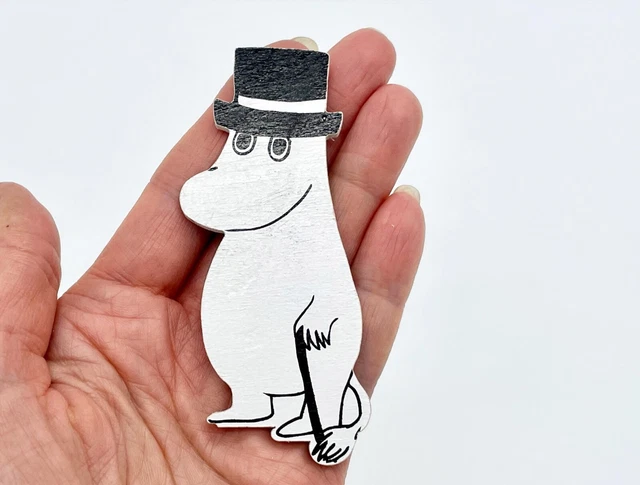 AIMANT POUR RÉFRIGÉRATEUR Moominpappa Moomin, aimant en bois de ...
