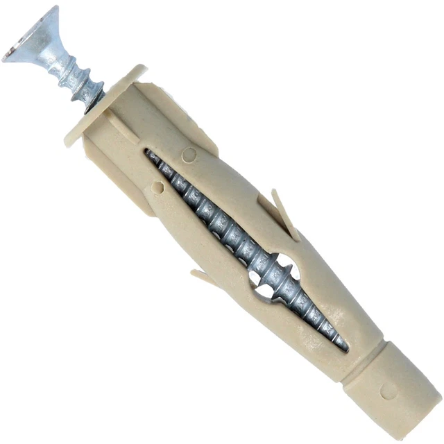 50 PLASTERBOARD DOWELS rigips dowels cavity dowels + 1 setting tool ...