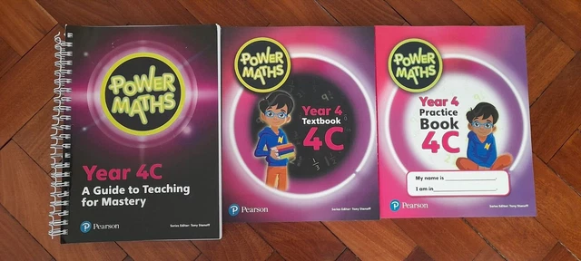 POWER MATHS YEAR 4C - Teacher guide, textbook, practice book bundle £25 ...