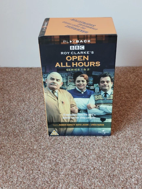 COLLECTIBLE VHS PAL BBC Open All Hours David Jason - Series 1, 2 Box ...
